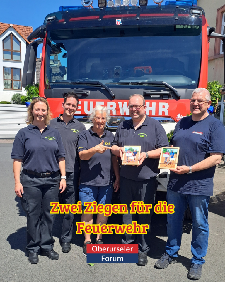 Zwei Ziegen für die Feuerwehr | Fire brigade | AllThingsGerman.net